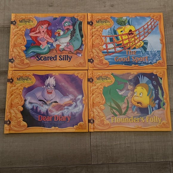 Disney | Other | Disney Little Mermaid Storybook Collection Set Of 4 ...